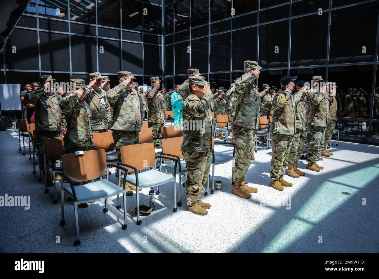 Master Sgt. Anthony S. Alvarez accepted the Blanchfield Army Community ...