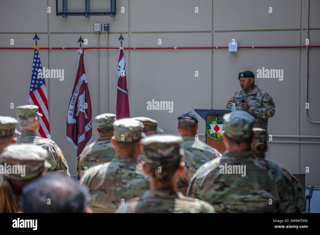 Master Sgt. Anthony S. Alvarez accepted the Blanchfield Army Community ...