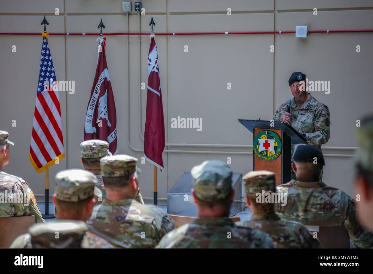 Master Sgt. Anthony S. Alvarez accepted the Blanchfield Army Community ...