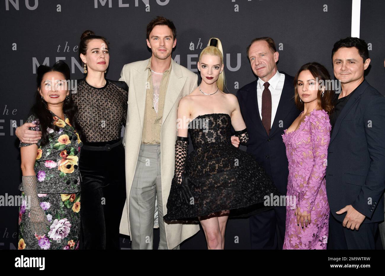 Hong Chau, left, Betsy Koch, Nicholas Hoult, Anya Taylor-Joy, Ralph ...