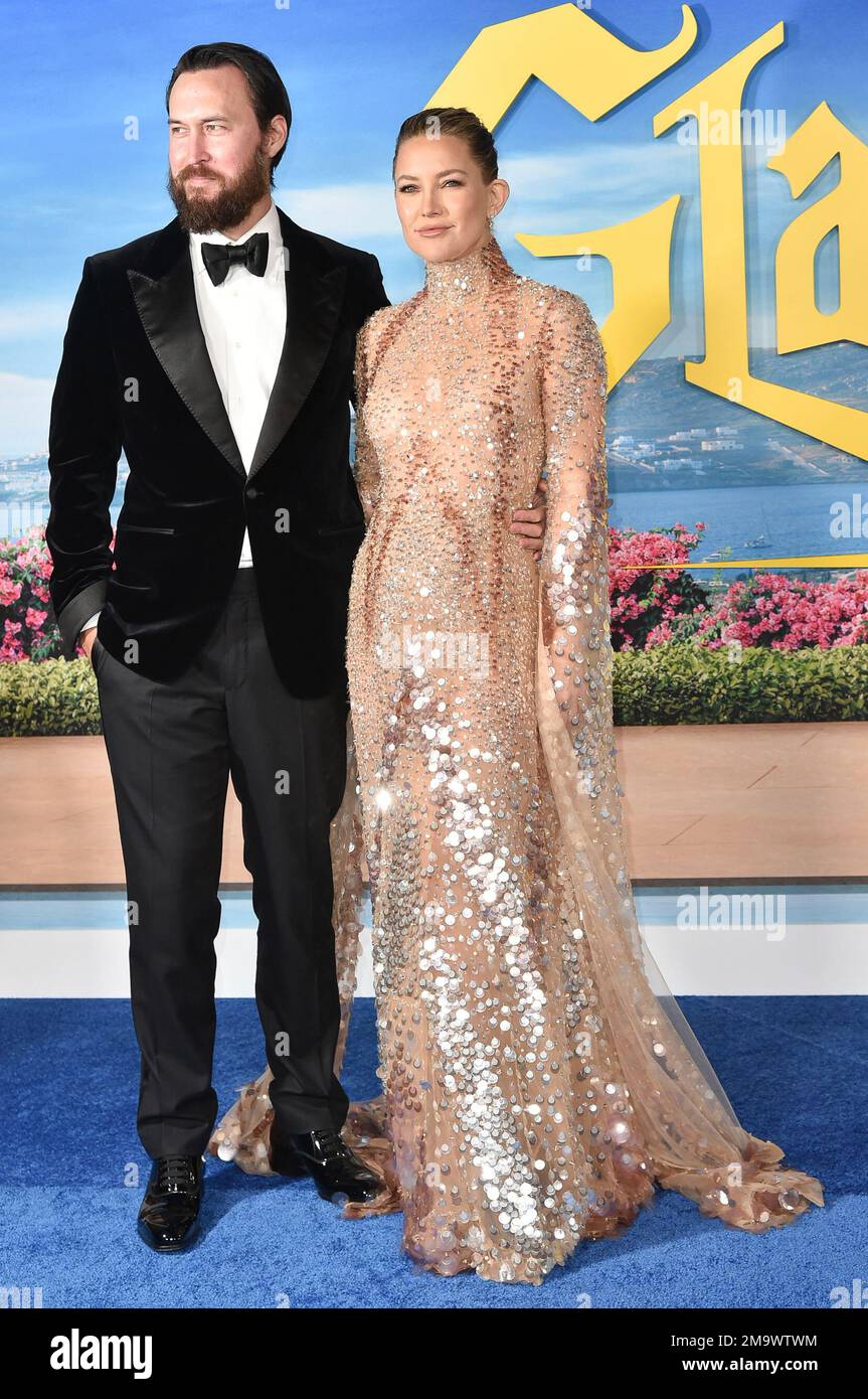 Danny Fujikawa, left, and Kate Hudson arrive at the premiere of "Glass ...