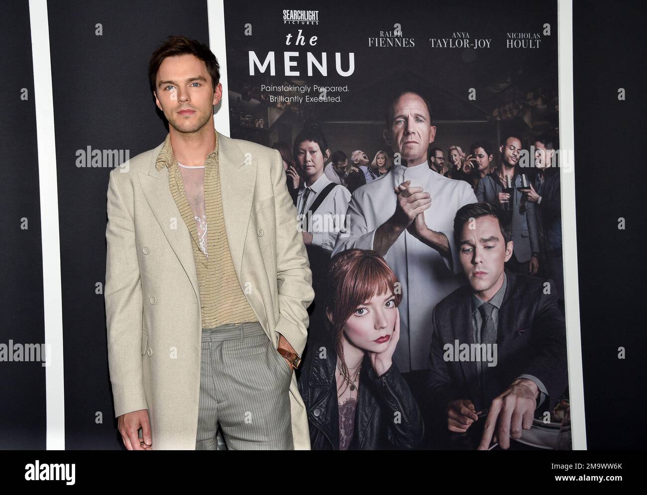 Nicholas Hoult attends the premiere of "The Menu" at AMC Lincoln Square ...