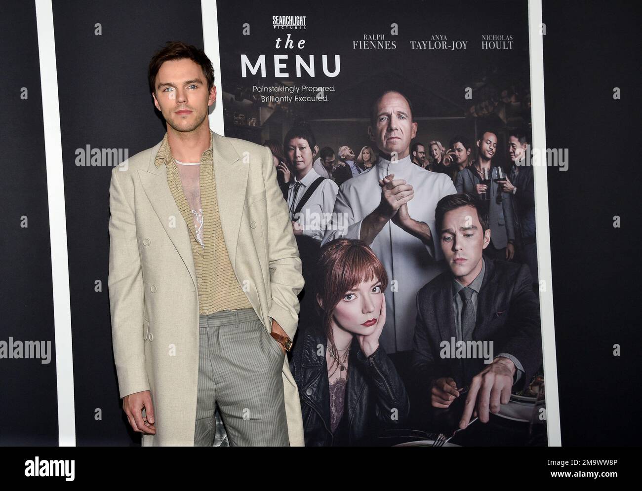 Nicholas Hoult attends the premiere of "The Menu" at AMC Lincoln Square ...
