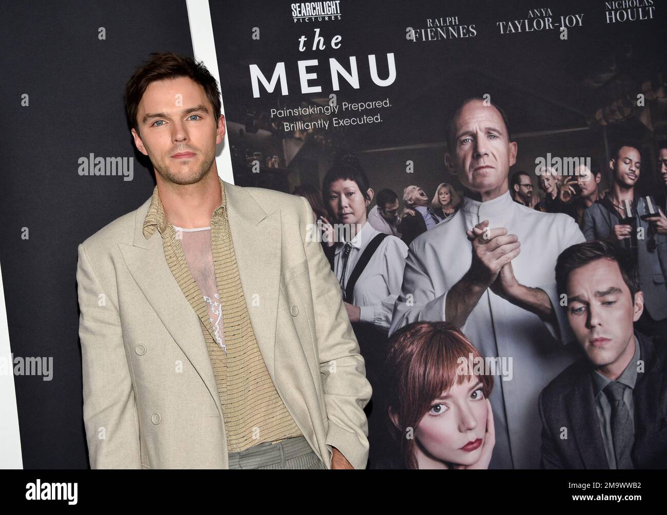 Nicholas Hoult attends the premiere of "The Menu" at AMC Lincoln Square ...