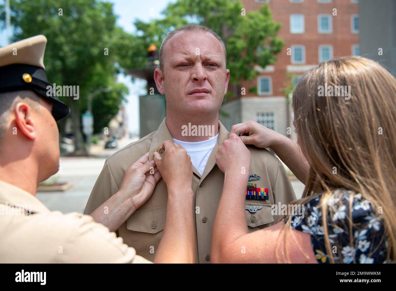 Senior Chief Machinist’s Mate Richard Whiteman from the Ford class pre ...
