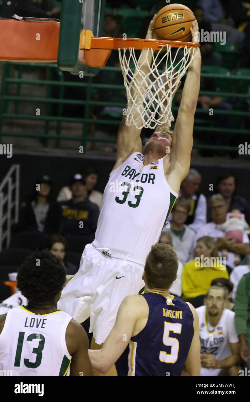 Baylor forward Caleb Lohner (33) drunks over Northern Colorado guard ...