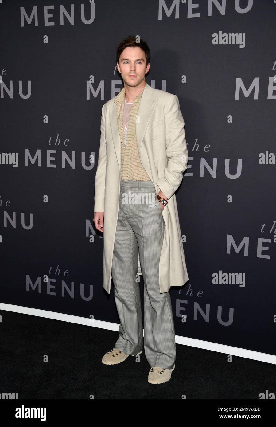 Nicholas Hoult attends the premiere of "The Menu" at AMC Lincoln Square ...