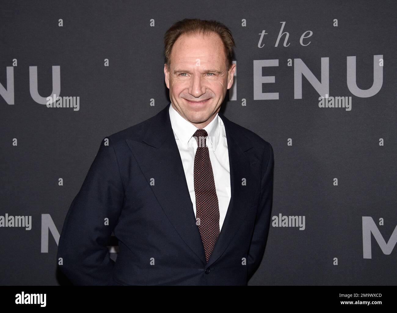 Ralph Fiennes attends the premiere of "The Menu" at AMC Lincoln Square ...