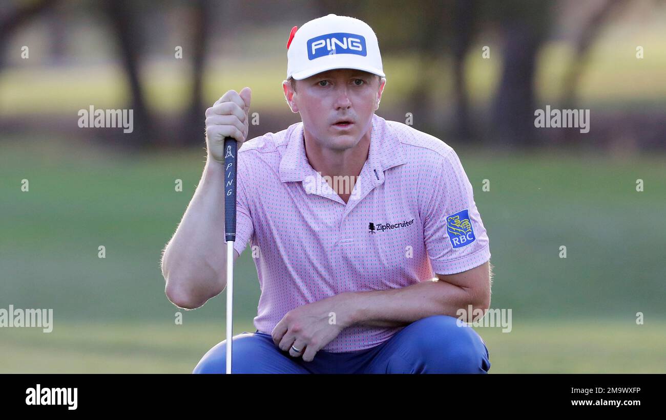 MacKenzie Hughes during the first round of the Houston Open golf ...