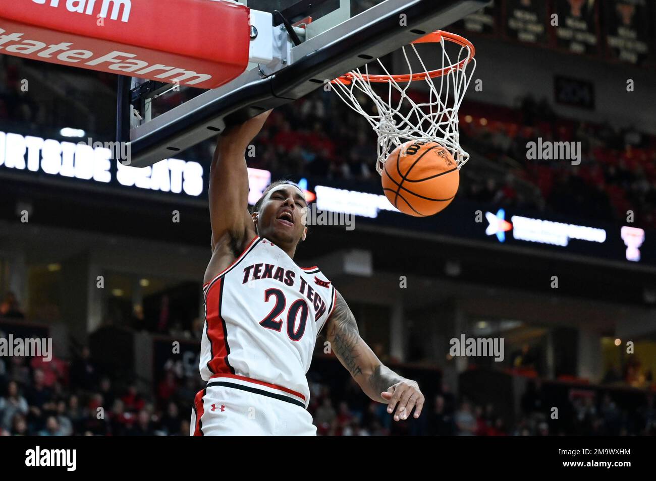 Texas Tech guard Jaylon Tyson (20) goes to the basket against Louisiana ...
