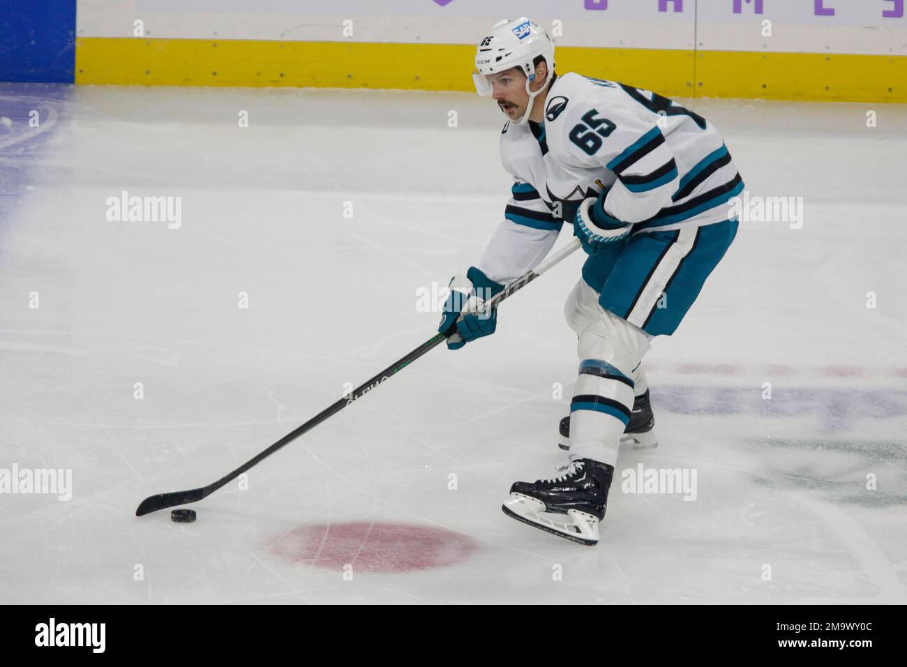 San Jose Sharks defenseman Erik Karlsson plays during an NHL hockey ...