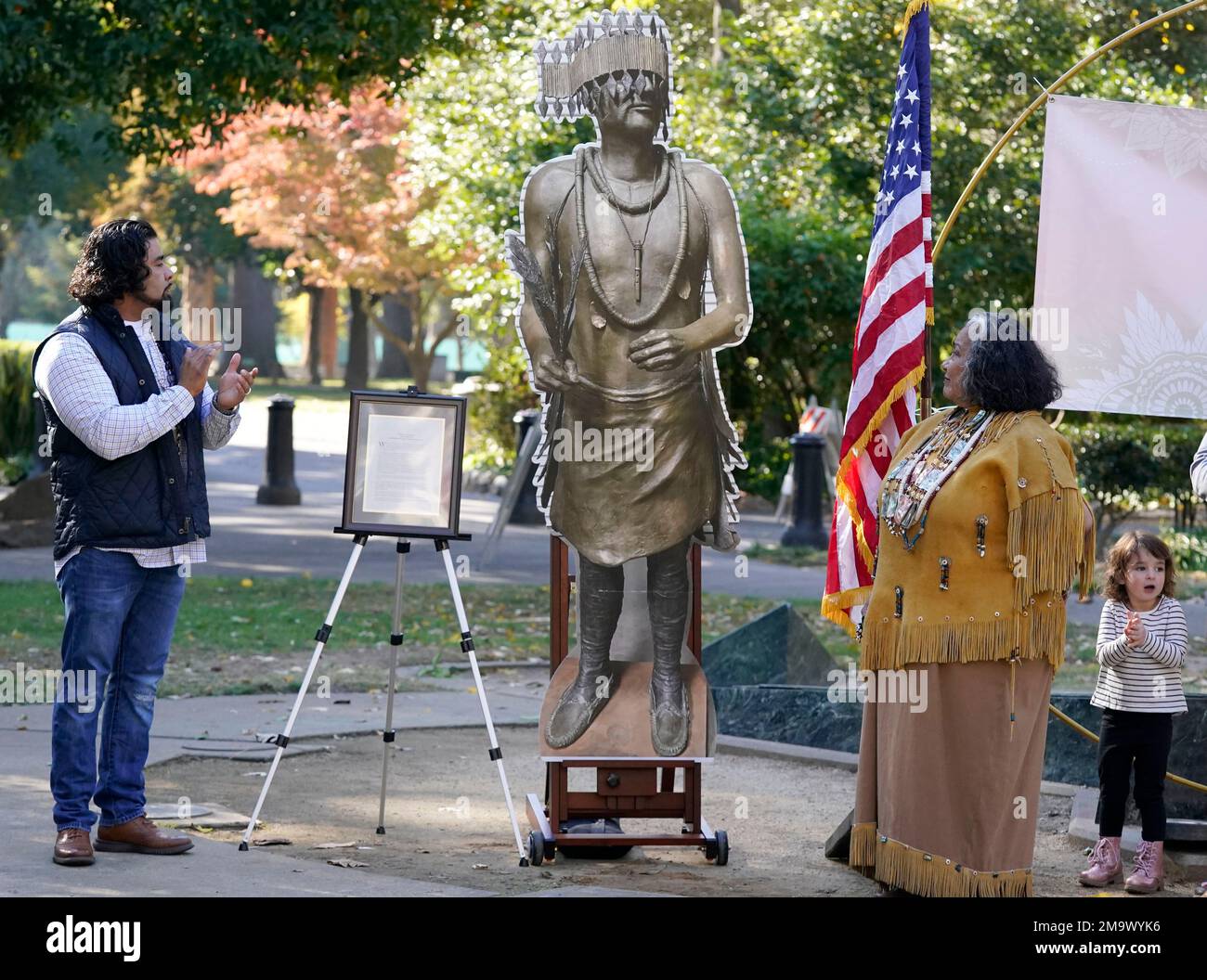 Jesse Tarango, left, chairman of Wilton Rancheria, and his mother Mary ...