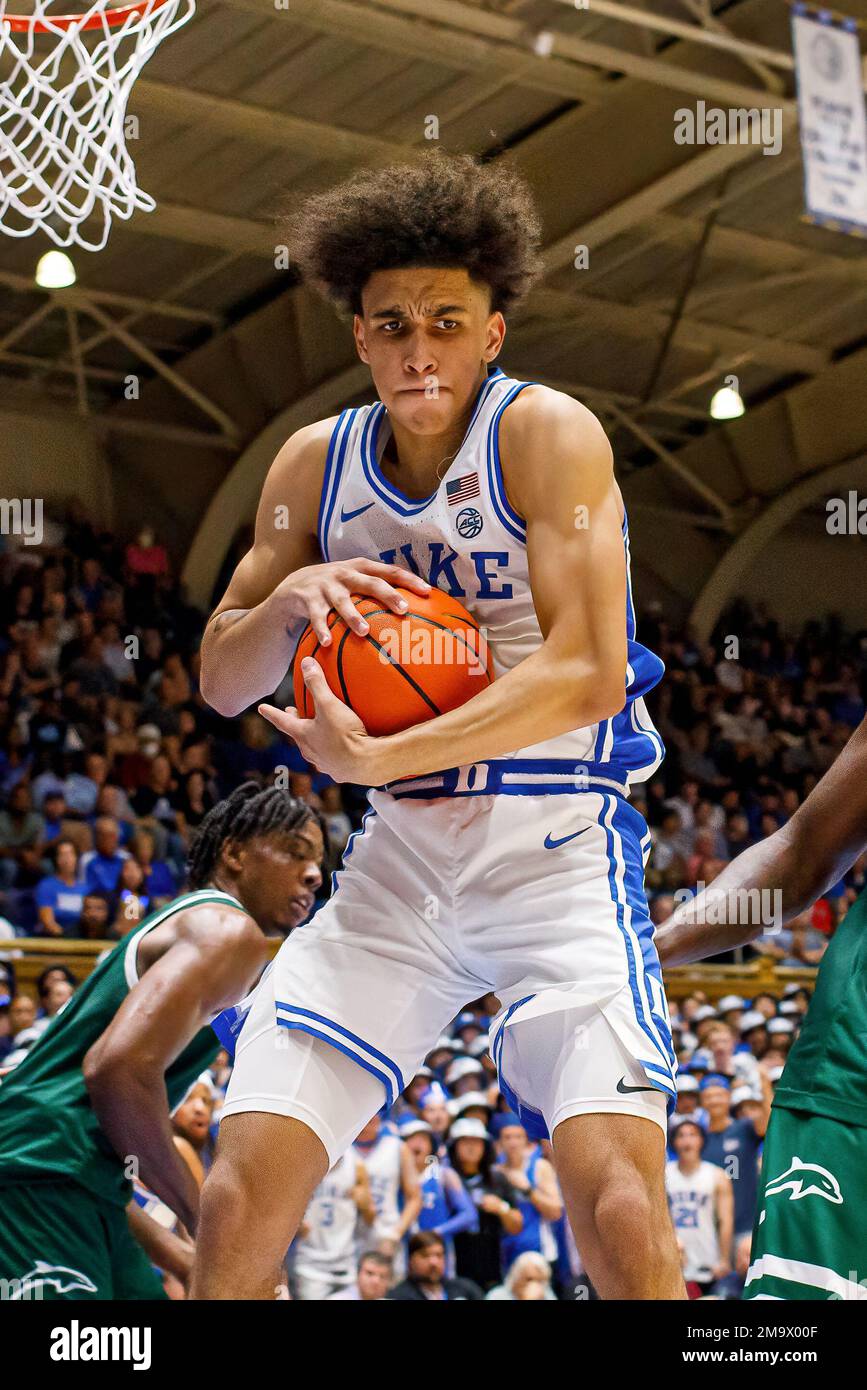 Duke's Tyrese Proctor (5) grabs a rebound during an NCAA college ...
