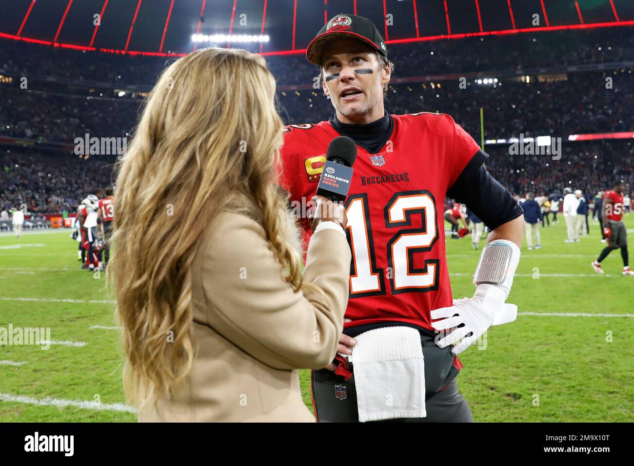 NFL Network's Sara Walsh interviews Tampa Bay Buccaneers quarterback ...