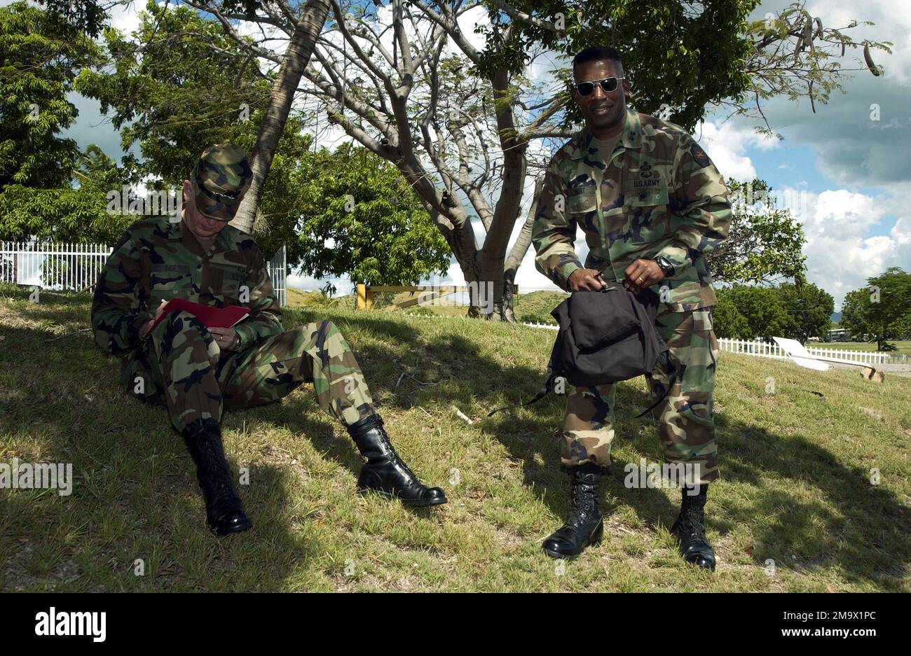 Visit to camp santiago army field training facility hi-res stock ...