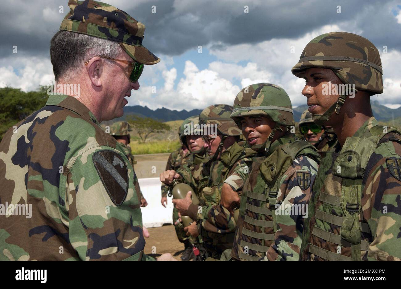 Visit to camp santiago army field training facility hi-res stock ...