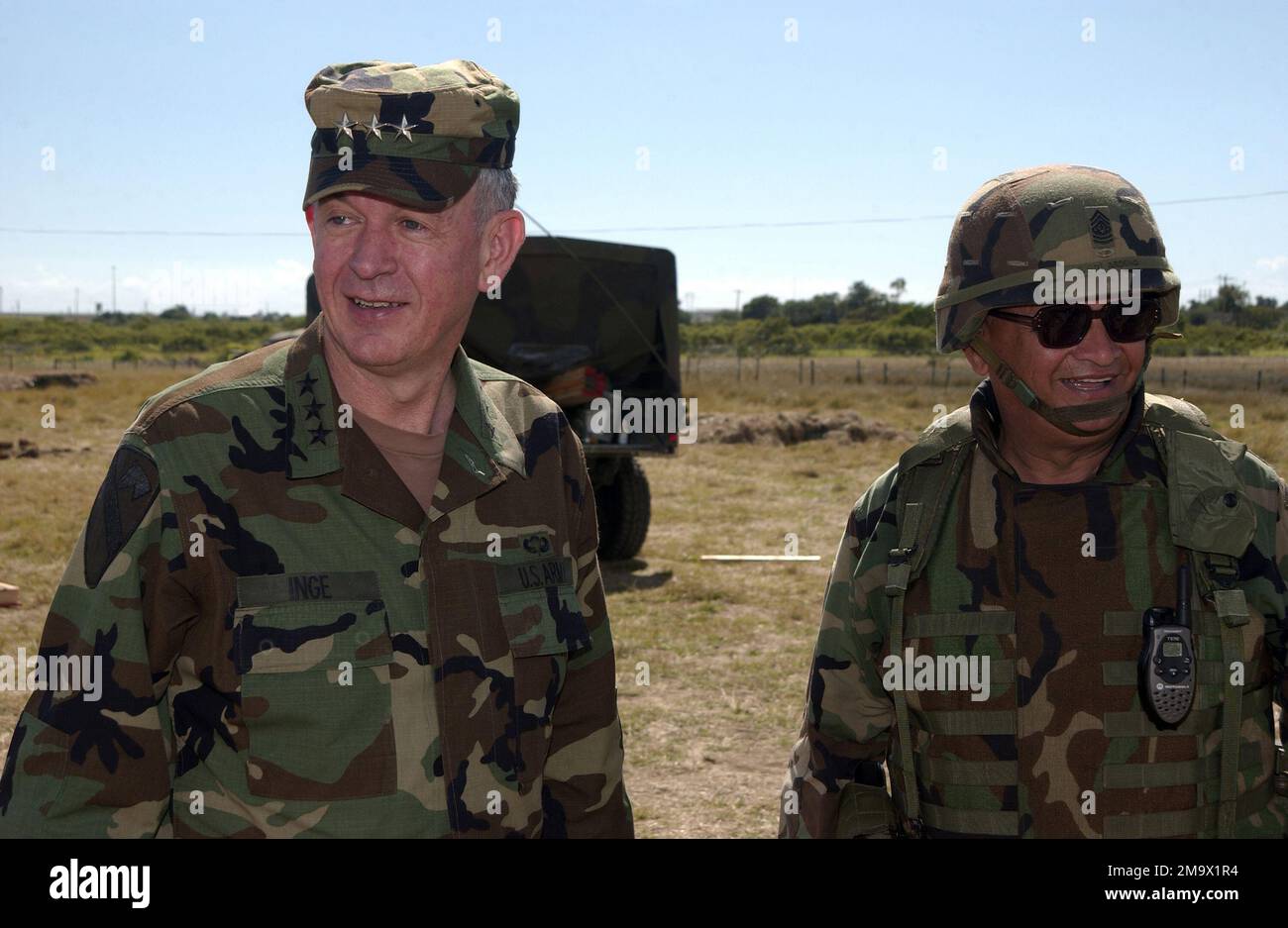 Visit to camp santiago army field training facility hi-res stock ...