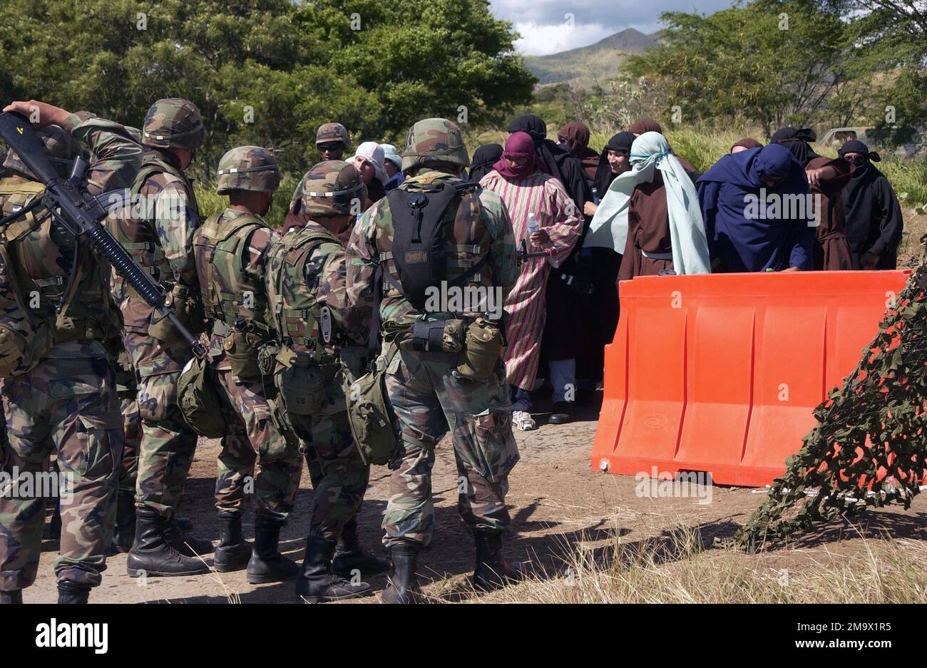 Visit to camp santiago army field training facility hi-res stock ...