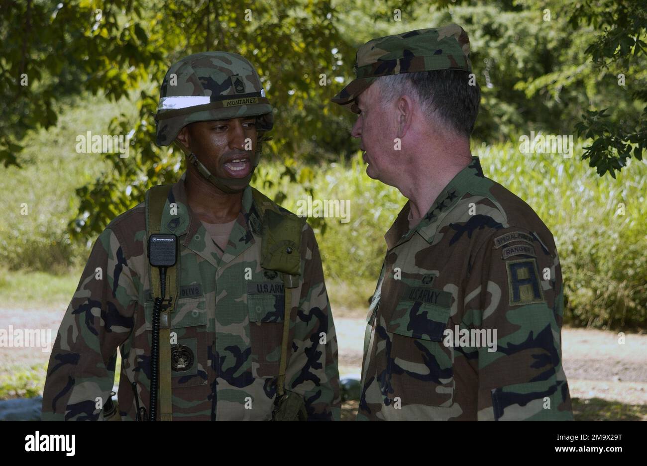 Visit to camp santiago army field training facility hi-res stock ...