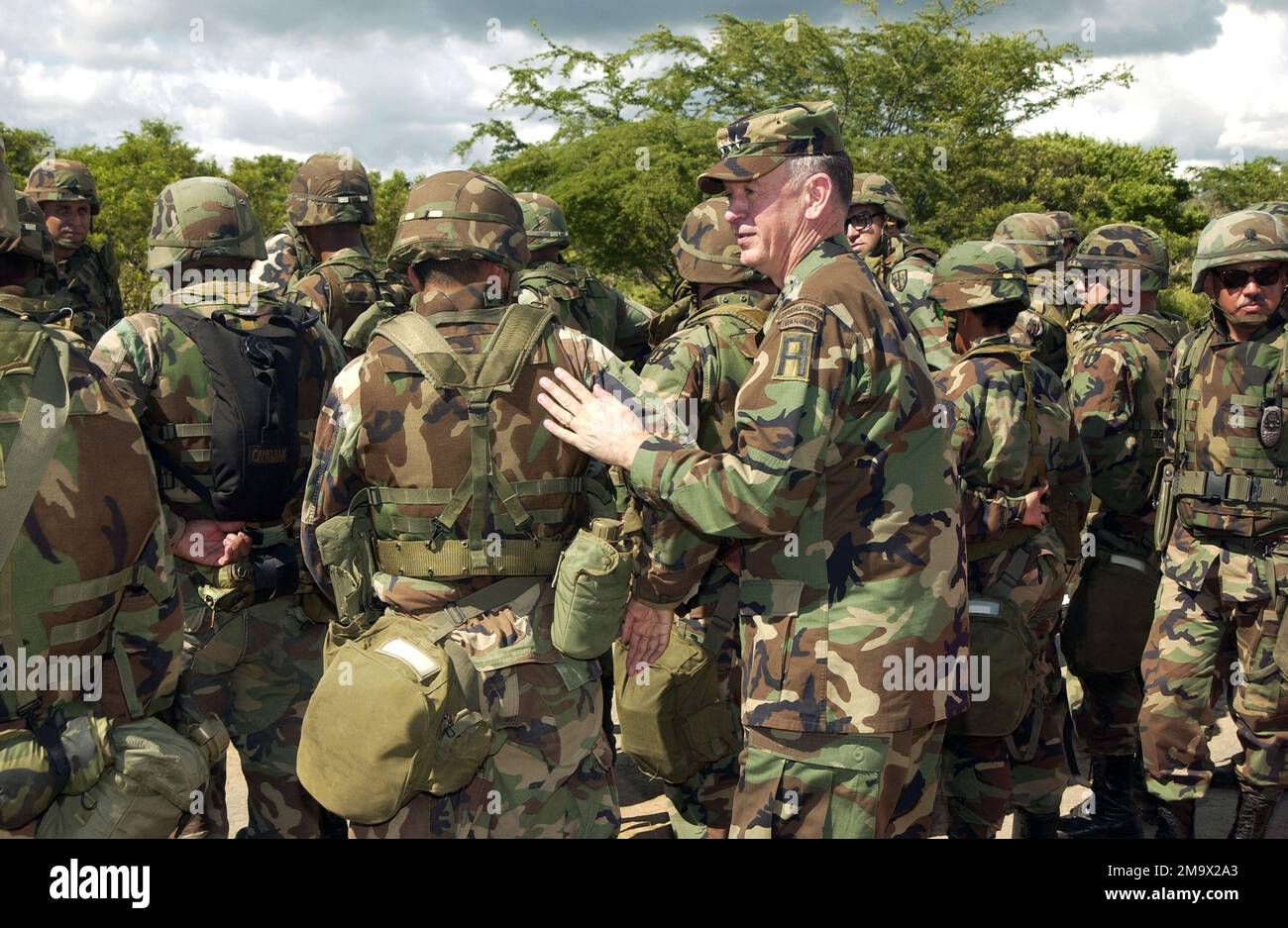 Visit to camp santiago army field training facility hi-res stock ...