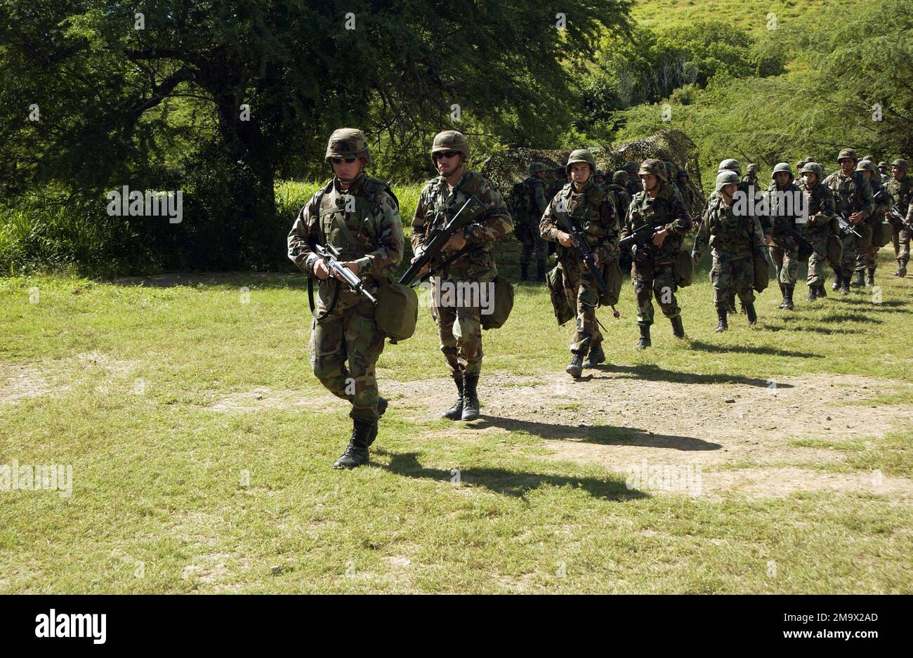 Visit to camp santiago army field training facility hi-res stock ...
