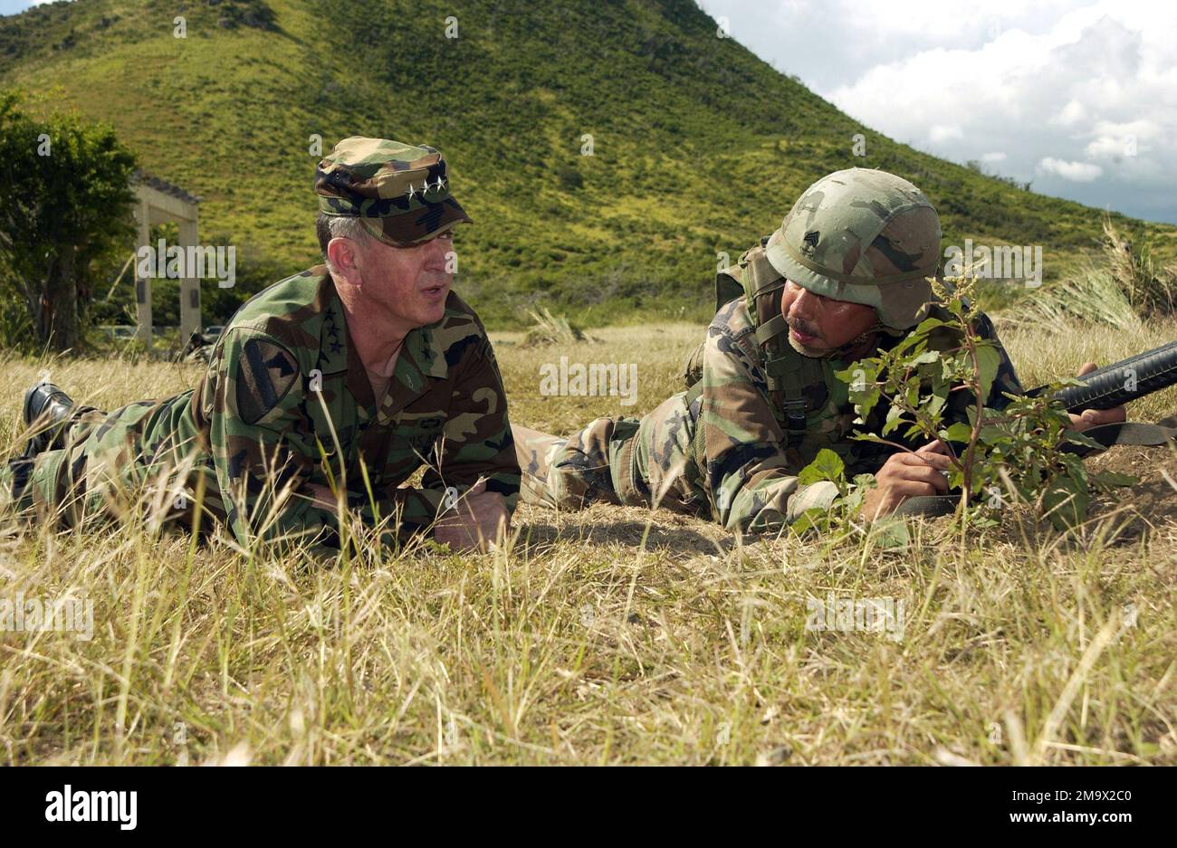 Visit to camp santiago army field training facility hi-res stock ...