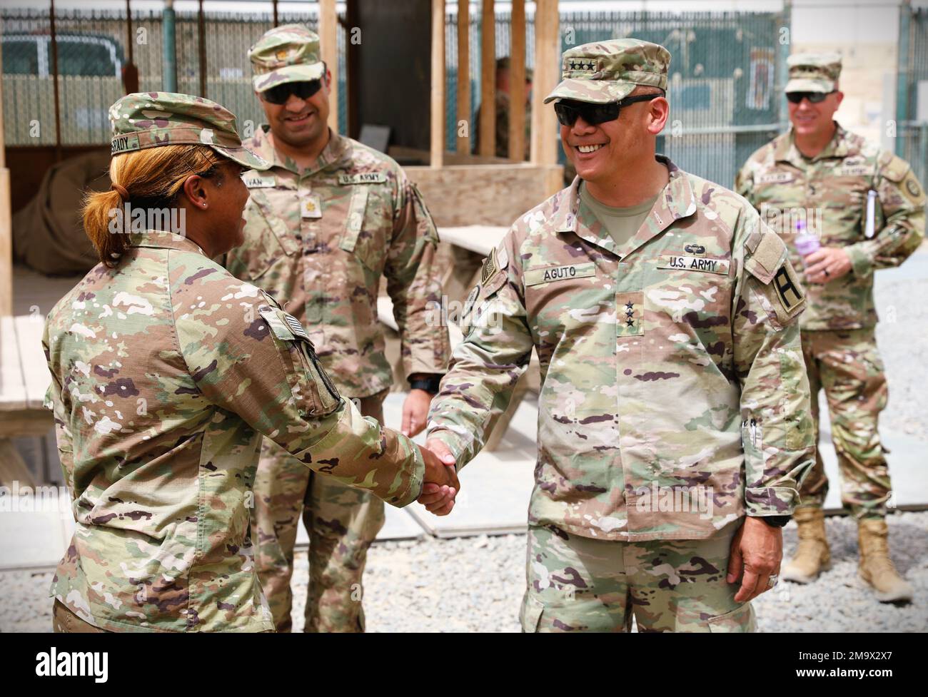Lt. Gen. Antonio Aguto, Commanding General of the First Army, conducted ...