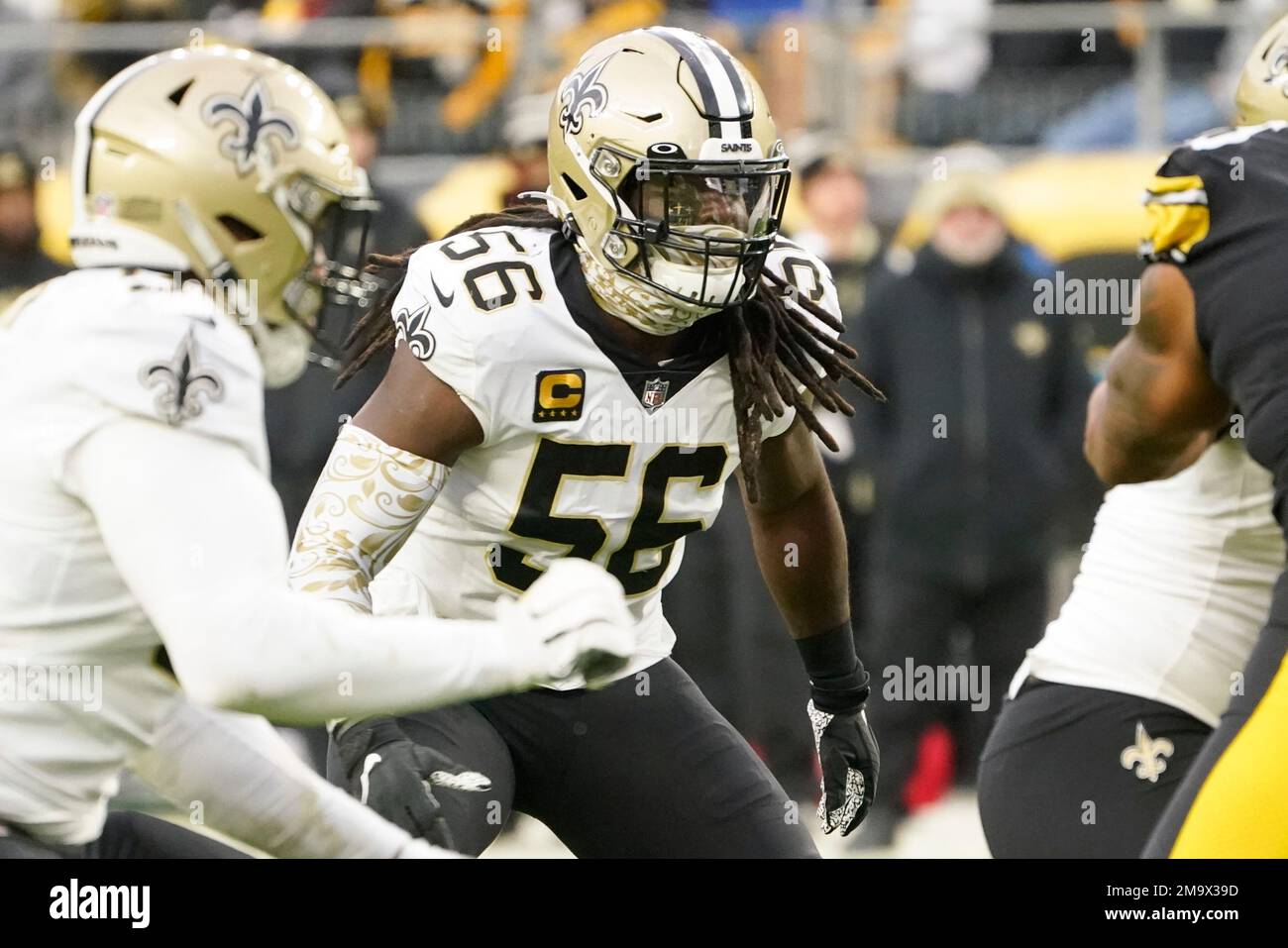 New Orleans Saints linebacker Demario Davis (56) plays against the ...
