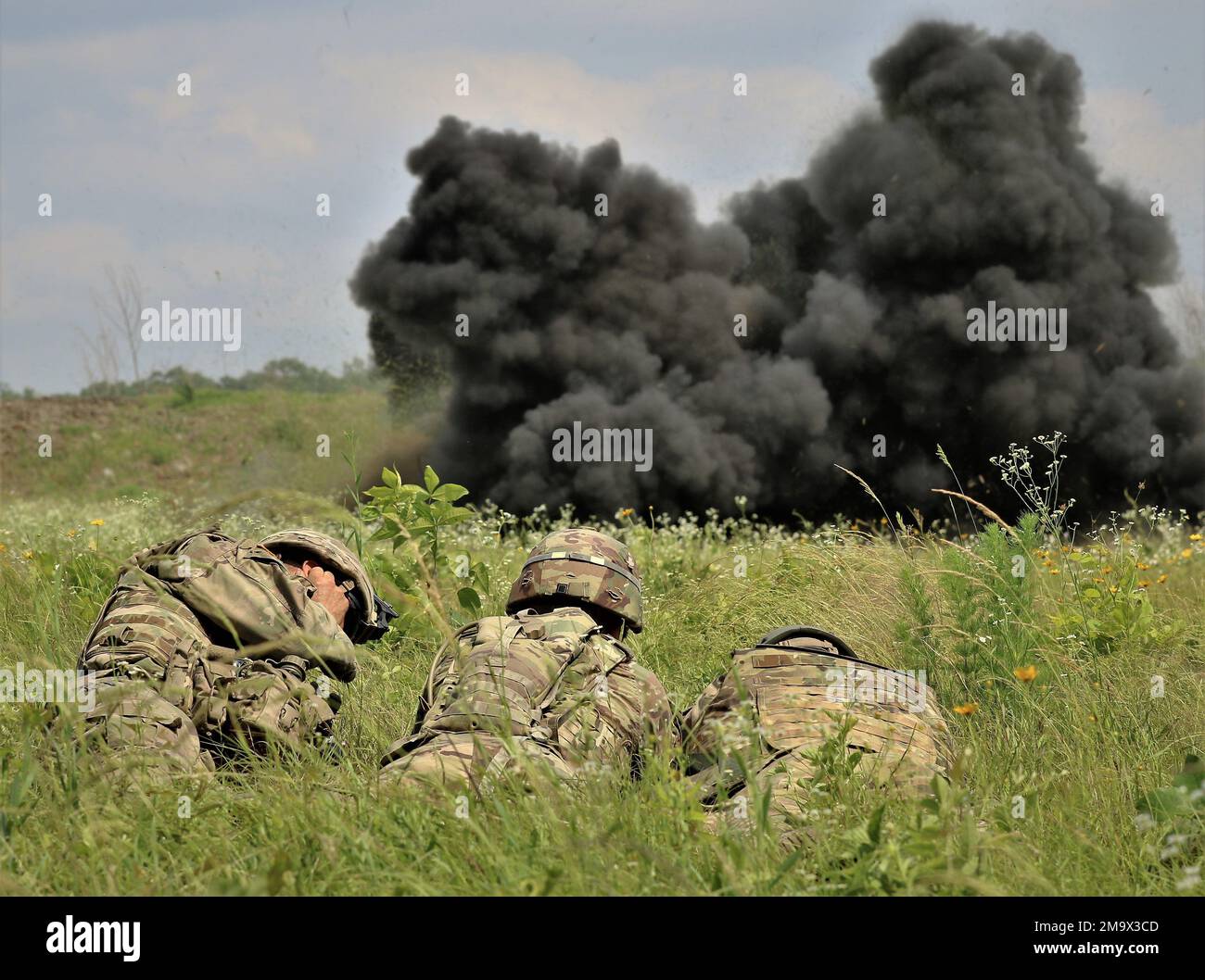 Soldiers part of the 1036th Engineer Company; a unit designated as a ...