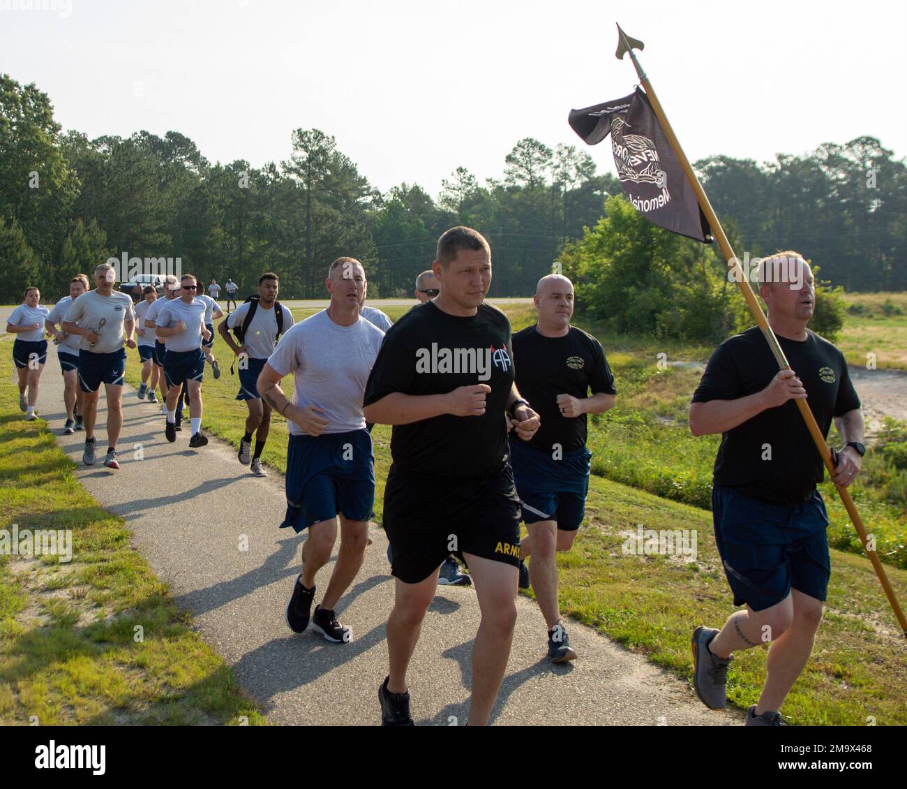 The 43rd Air Mobility Squadron Airmen run in the annual Port Dawg ...