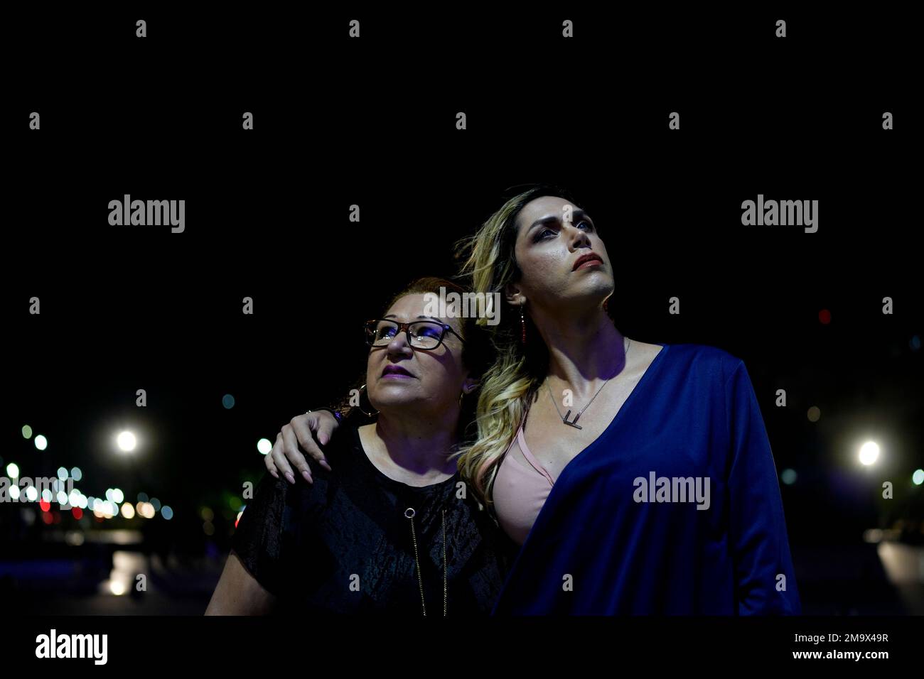 Elena Ramírez of Paraguay and her trans daughter Fabu Olmedo, pose for ...