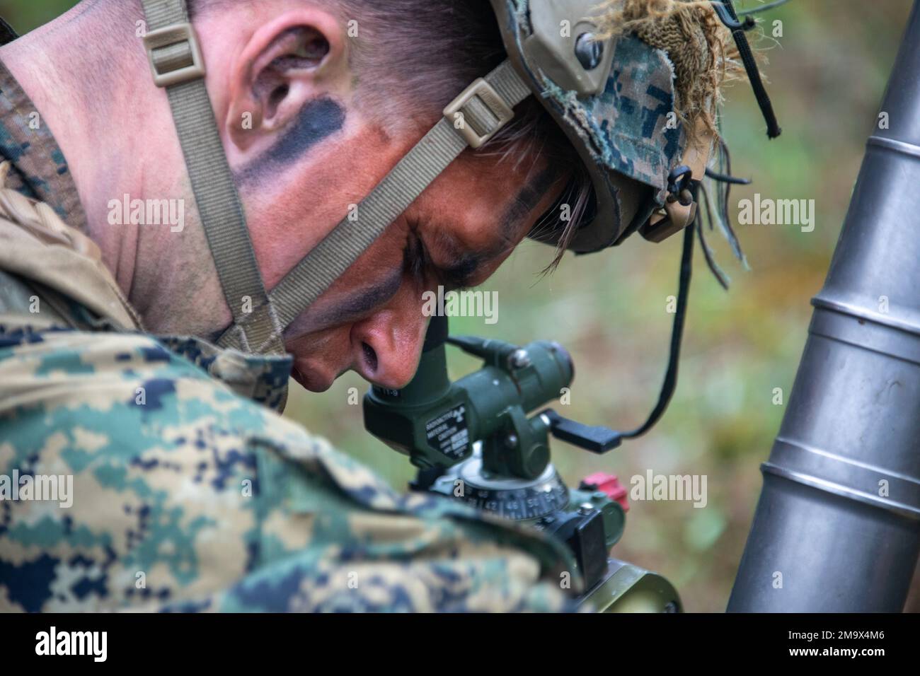 U.S. Marine Corps Sgt. Matthew Peters, a mortarman with Battalion ...