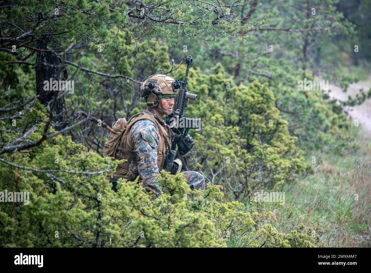 U.S. Marine Corps Sgt. Corbin Lopez, a missileman with Battalion ...