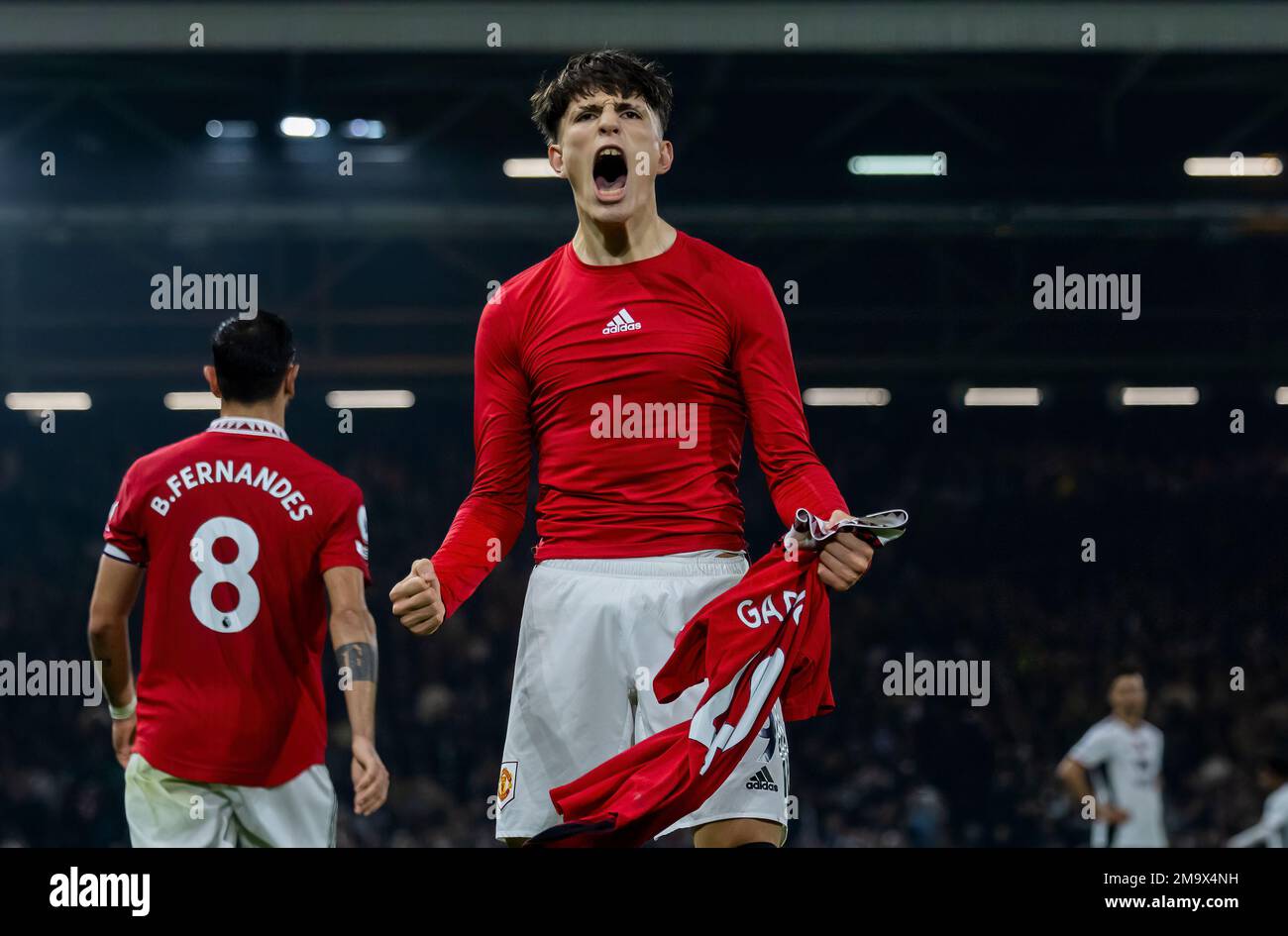 Manchester United's Alejandro Garnacho during the Premier League soccer ...