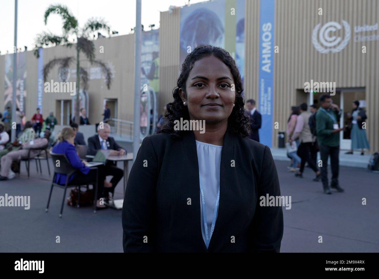 Aminath Shauna, Maldives environment minister, poses for a photo at the ...