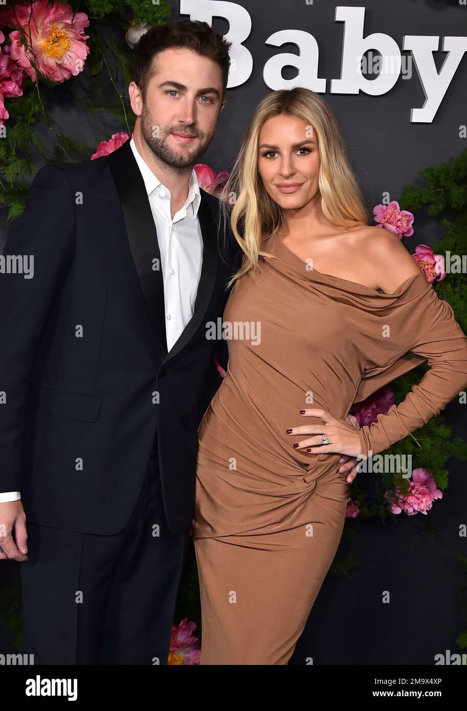 Jordan McGraw, left, and Morgan Stewart arrive at the 2022 Baby2Baby ...