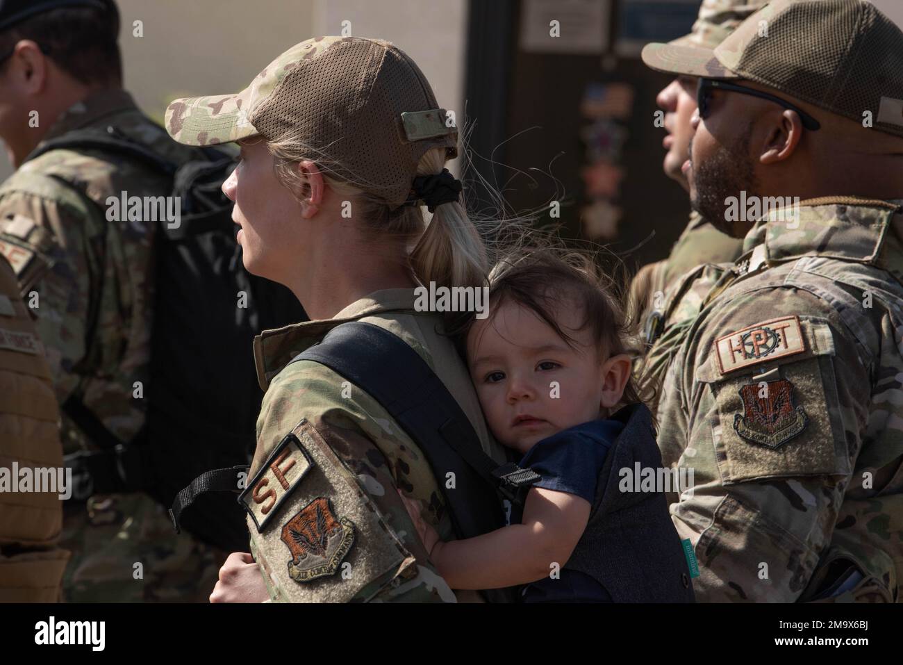 U.S. Air Force Airmen assigned to the 432nd Security Forces Squadron ...
