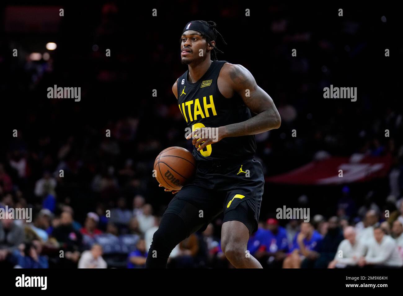 Utah Jazz's Jarred Vanderbilt plays during an NBA basketball game ...