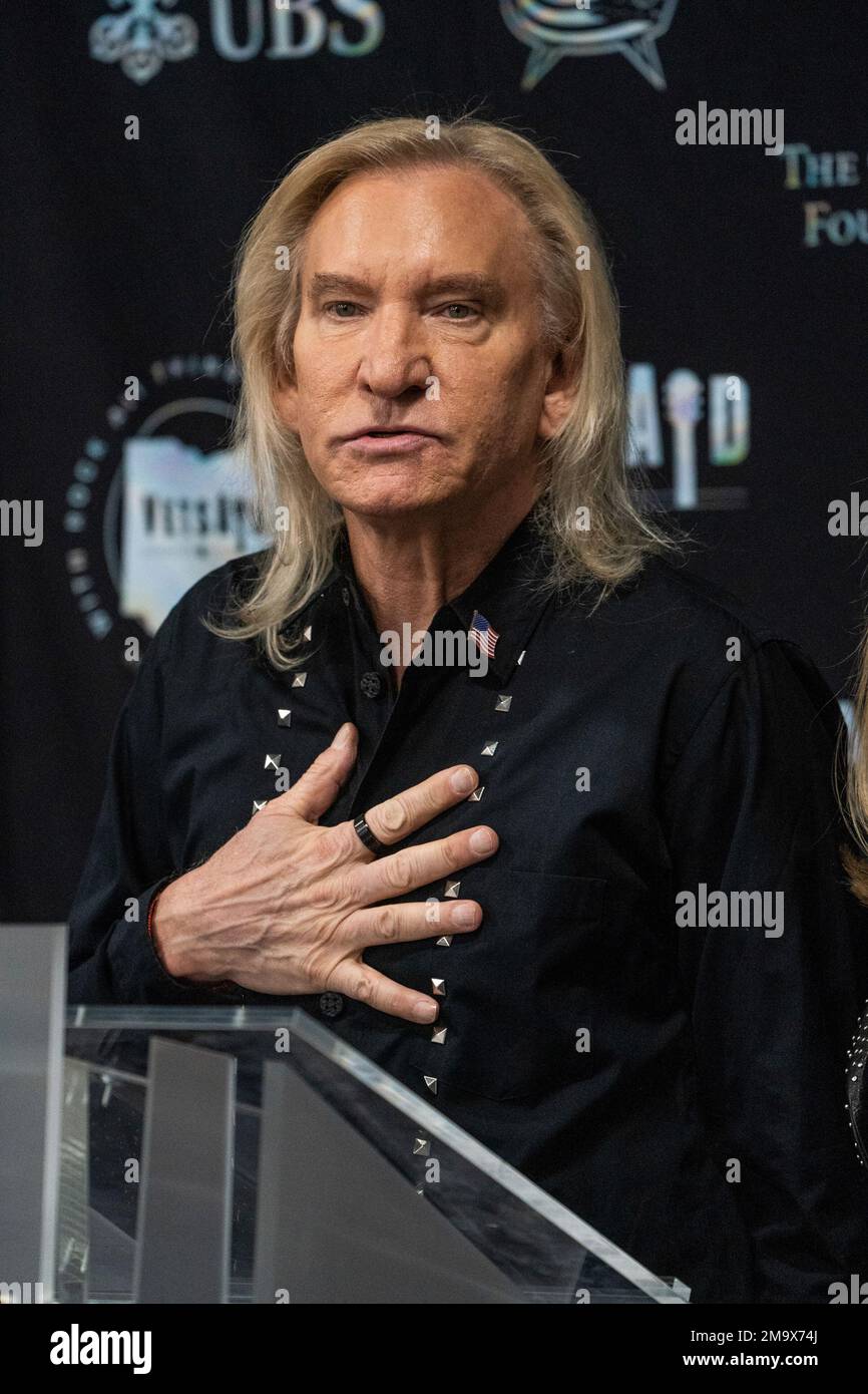 Joe Walsh is seen at the 6th Annual VetsAid Concert at Nationwide Arena ...