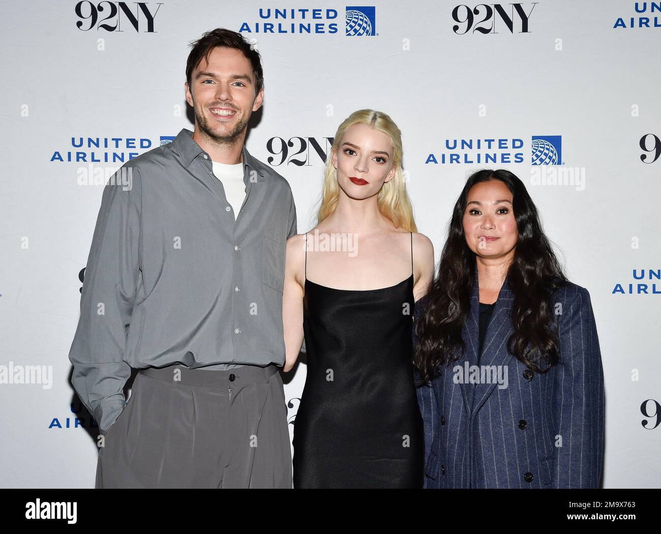 Actors Nicholas Hoult, left, Anya Taylor-Joy and Hong Chau pose ...