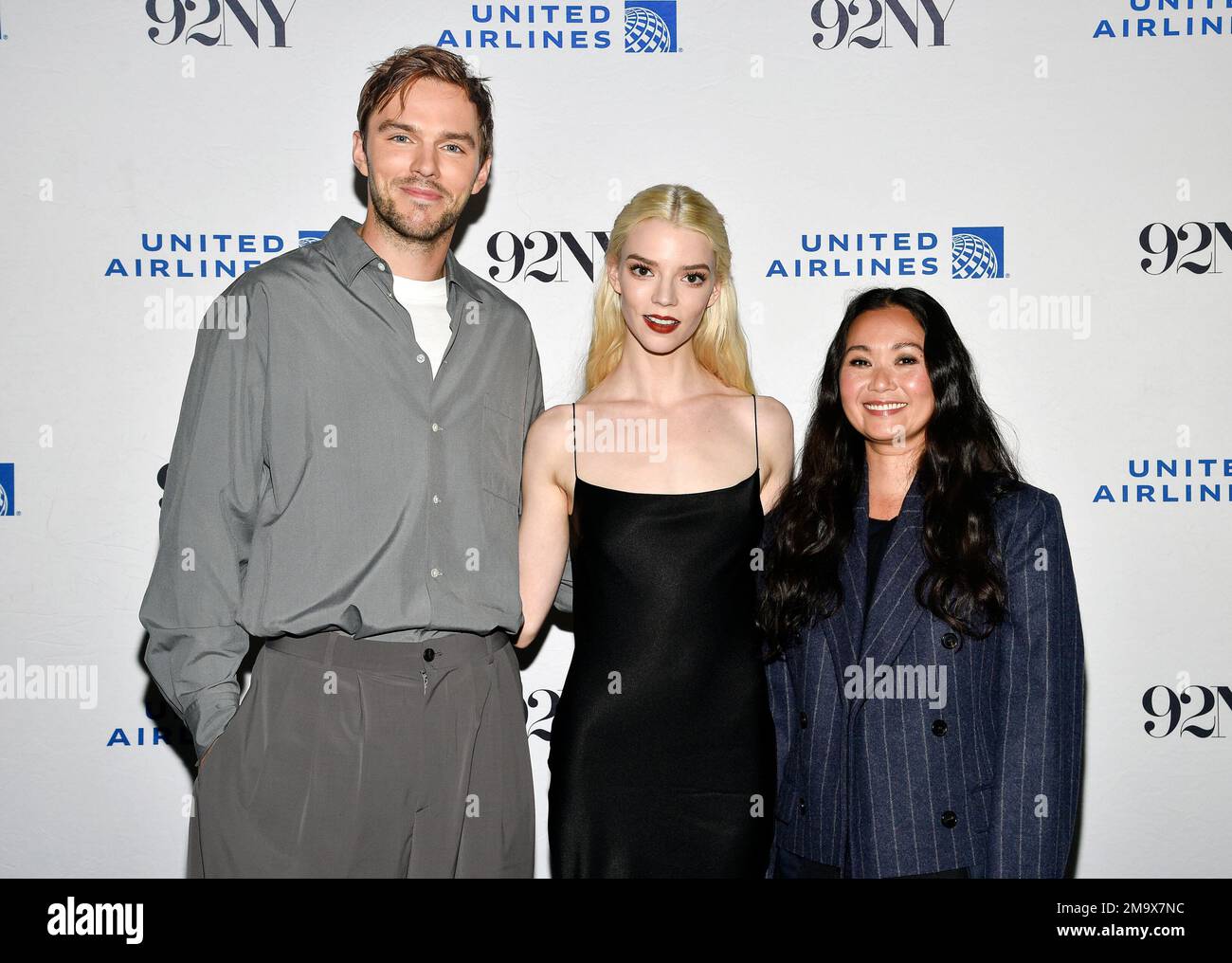 Actors Nicholas Hoult, left, Anya Taylor-Joy and Hong Chau pose ...