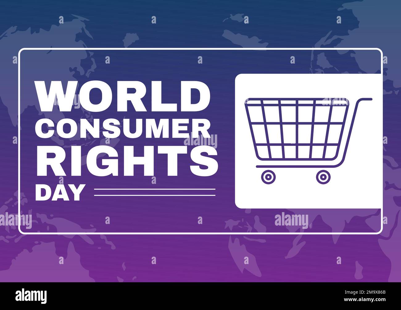 World Consumer Rights Day Illustration with Shopping, Bags and Needs of ...