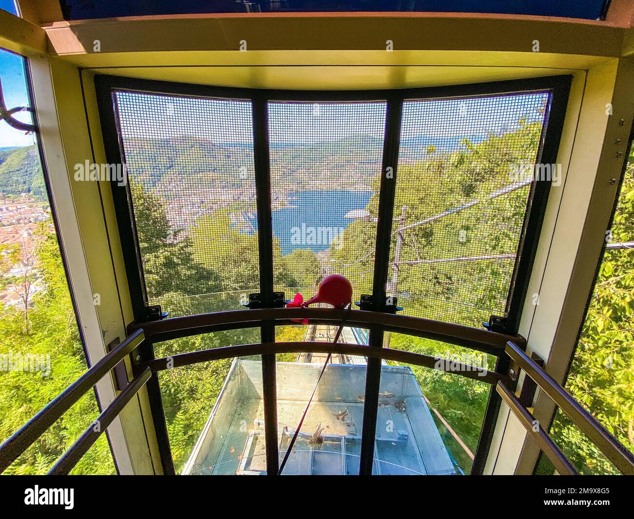 View of the Como Brunate funicular in Lake Como, Nothern Italy Stock ...