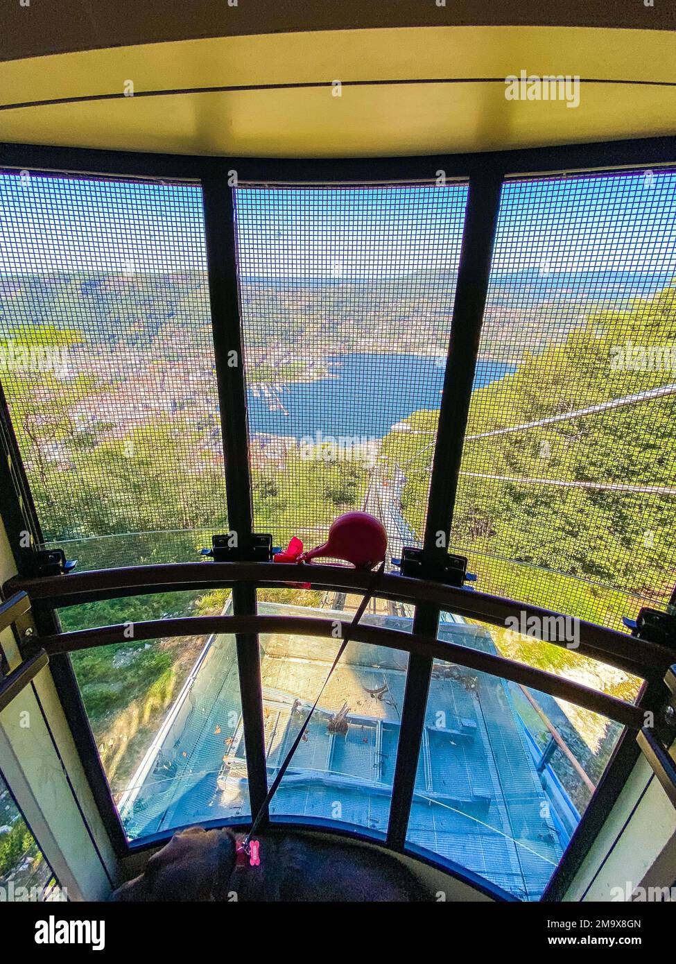 View of the Como Brunate funicular in Lake Como, Nothern Italy Stock ...