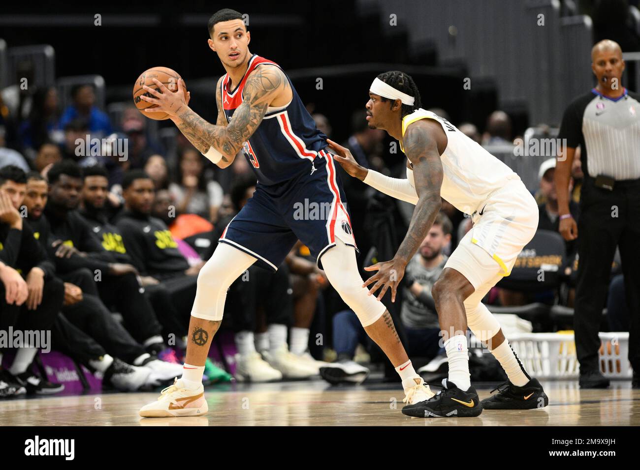 Washington Wizards forward Kyle Kuzma (33) in action during the first ...
