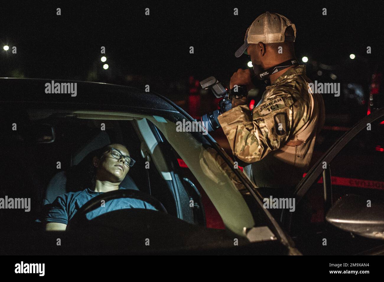 U.S. Army Sgt. Sidney Perry, assigned to 55th Signal Company (Combat ...