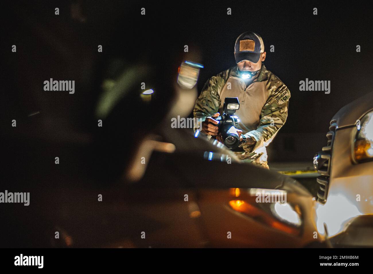 U.S. Army Sgt. Sidney Perry, assigned to 55th Signal Company (Combat ...