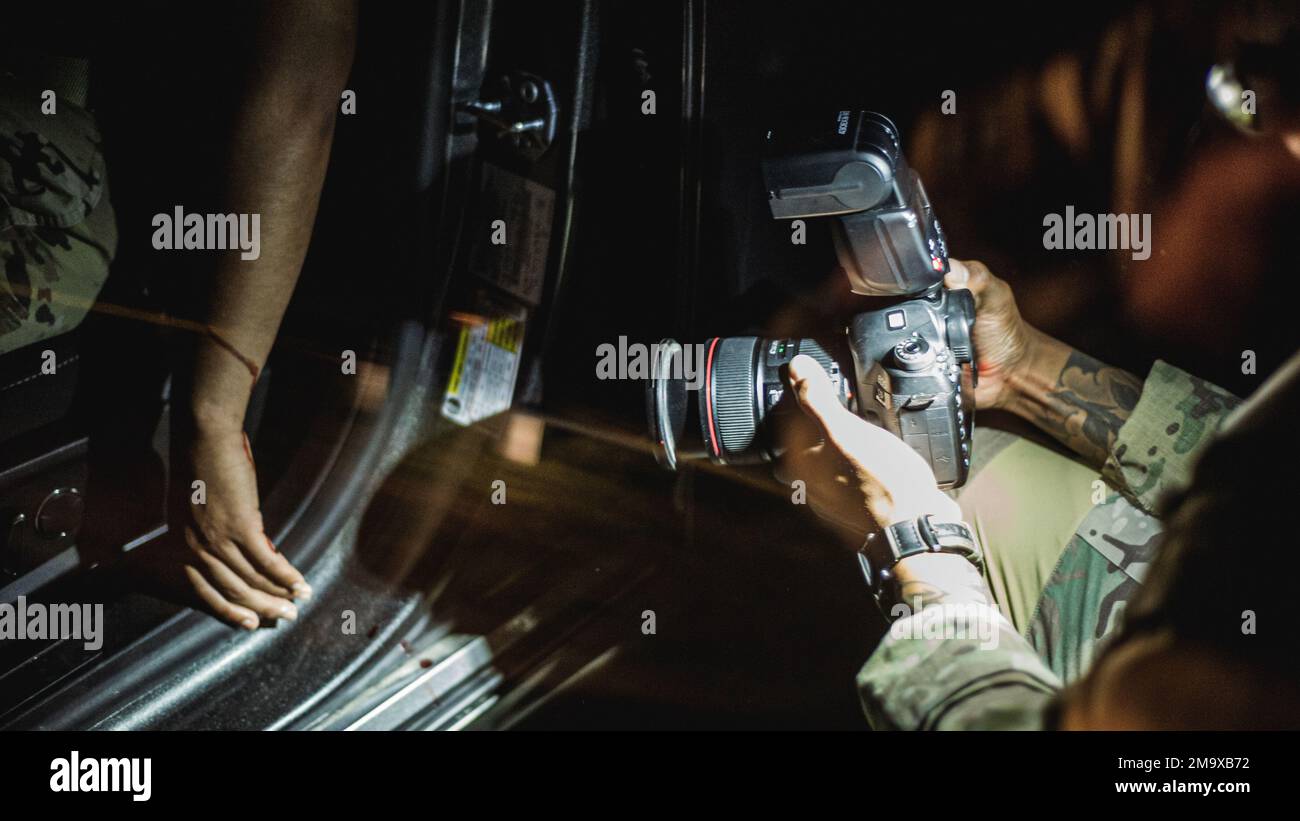 U.S. Army Sgt. Sidney Perry, assigned to 55th Signal Company (Combat ...