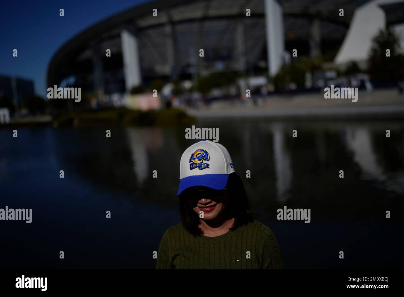 before an NFL football game Sunday, Nov. 13, 2022, in Inglewood, Calif ...