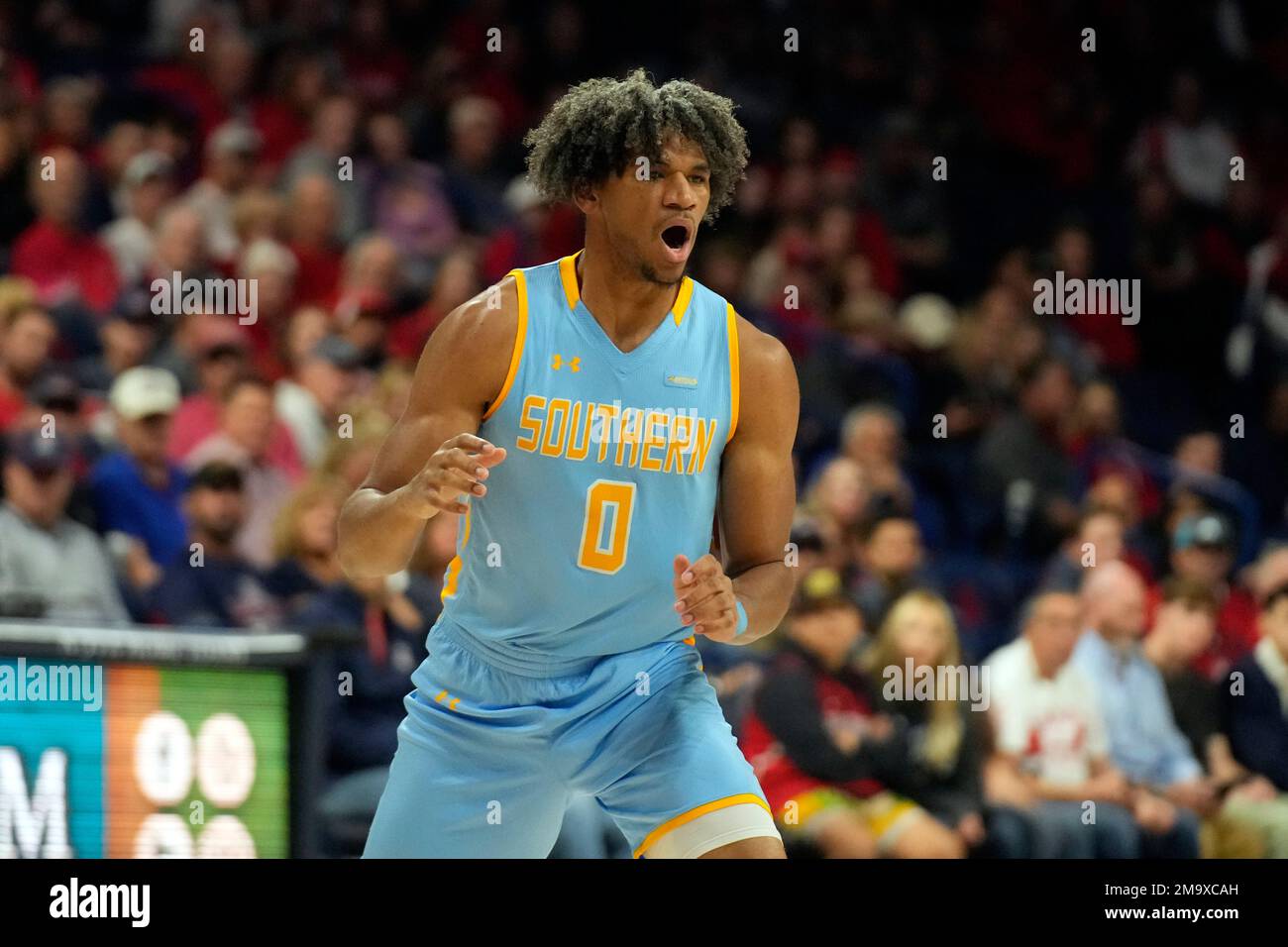 Southern University forward Terrell Williams Jr. (0) during the first ...
